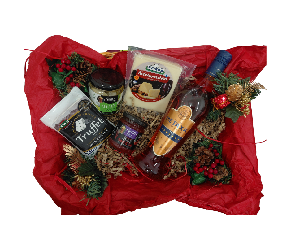Christmas Cheeseboard Gift Hamper | Agora Greek Delicacies
